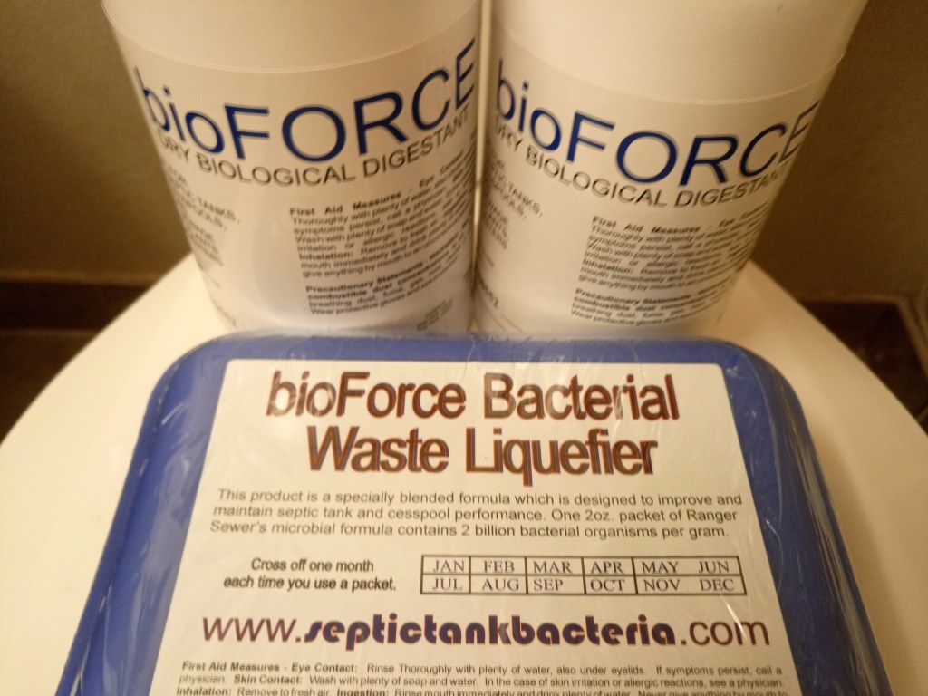 BioForce Bacterial Waste Liquefier With 2 - BioForce Dry Pound Cans. - SepticTankBacteria.com ...